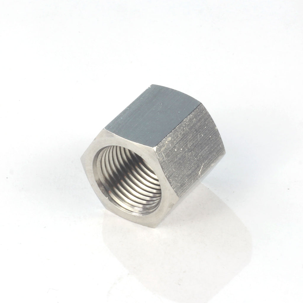 NPT Female End Cap Pipe Fitting Hex Head Stainless Steel 304 | ShopHFS