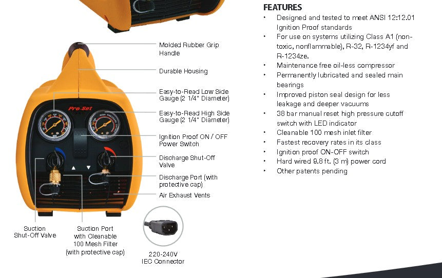 CPS TRS600 | Sparkless Ignition Proof Recovery Machine | ShopHFS