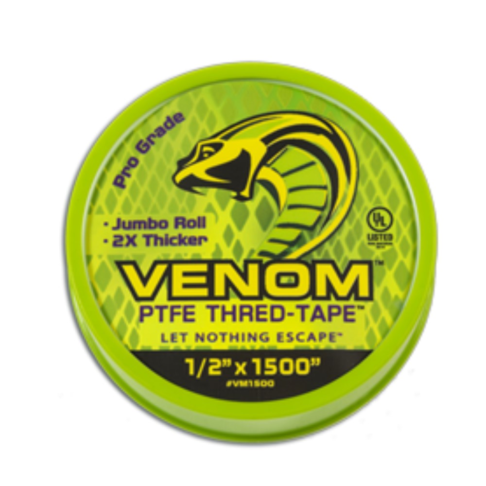 VENOM PTFE THRED-TAPE (1/2" x 1500") | ShopHFS