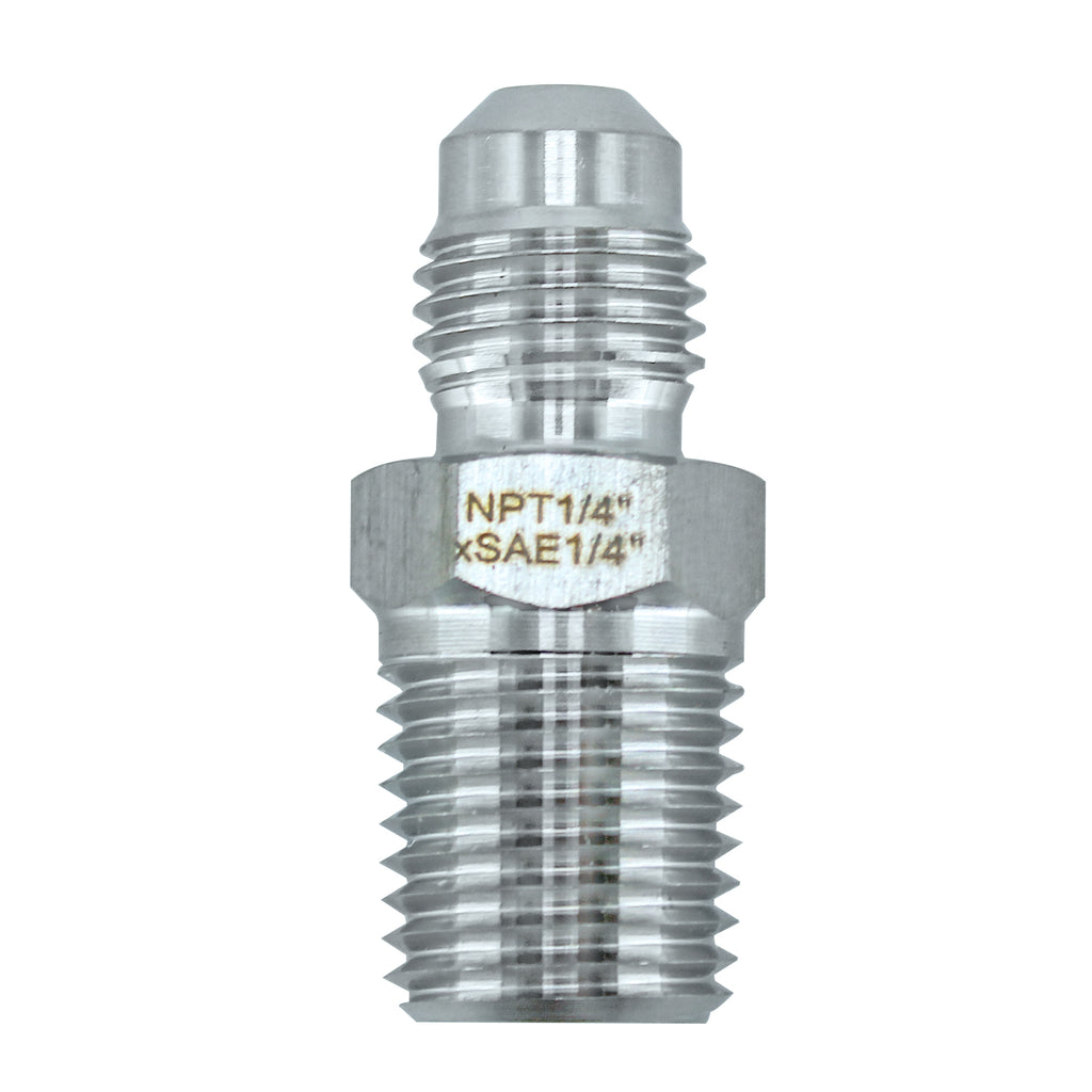 Male NPT to Male SAE Adapter - Multiple Sizes Stainless Steel 304 | ShopHFS