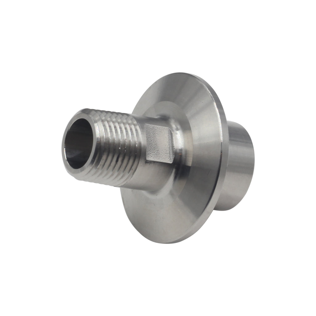 1.5"TC-1/2" NPT female x 1/2" NPT male Tri-Clamp to 2-Side Pipe Adapte ...