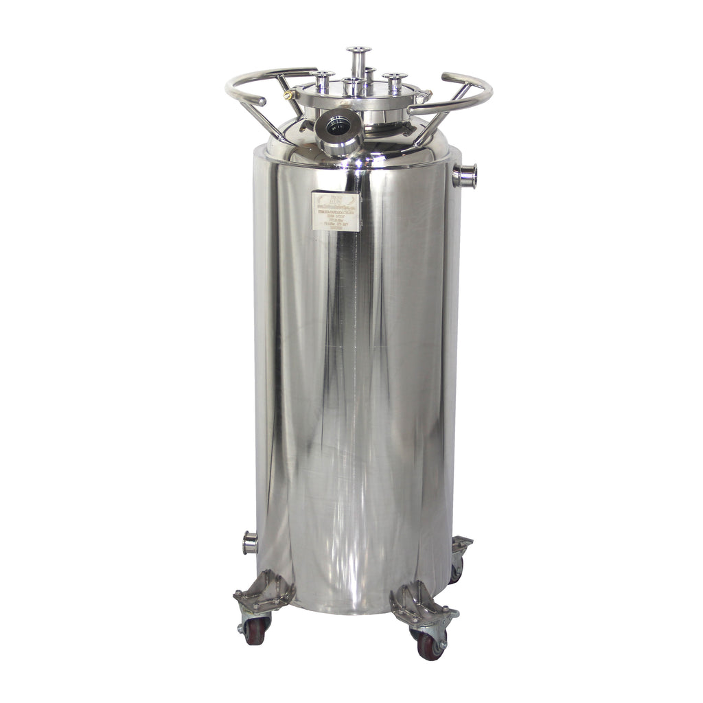 90 L, (100 lbs. Refrigerant), Jacketed Storage Vessel With Condenser ...