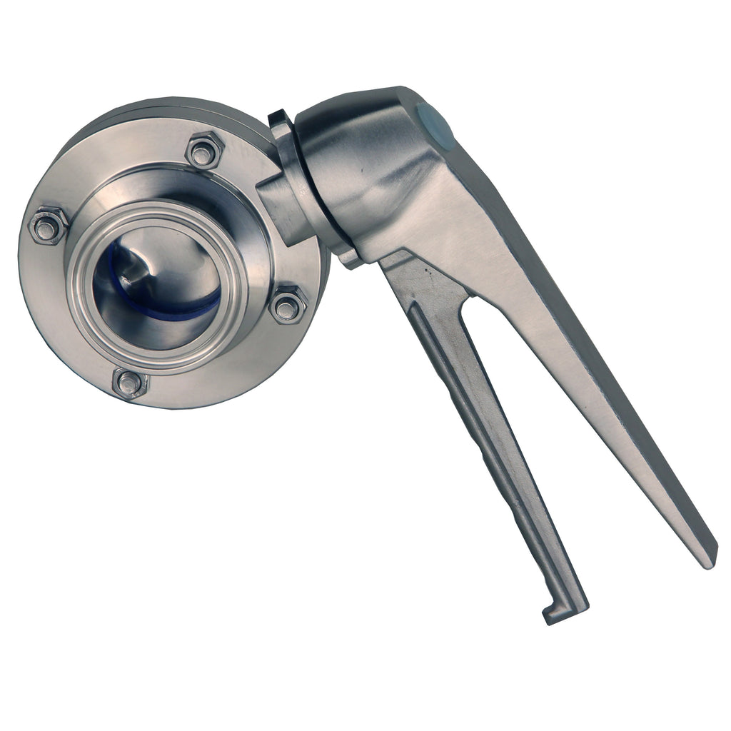 Tri Clamp Butterfly Valve - Squeeze Trigger | ShopHFS